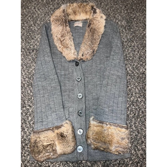 Unique Vintage | Sweaters | Vintage Rabbit And Acrylic Sweatercardigan ...